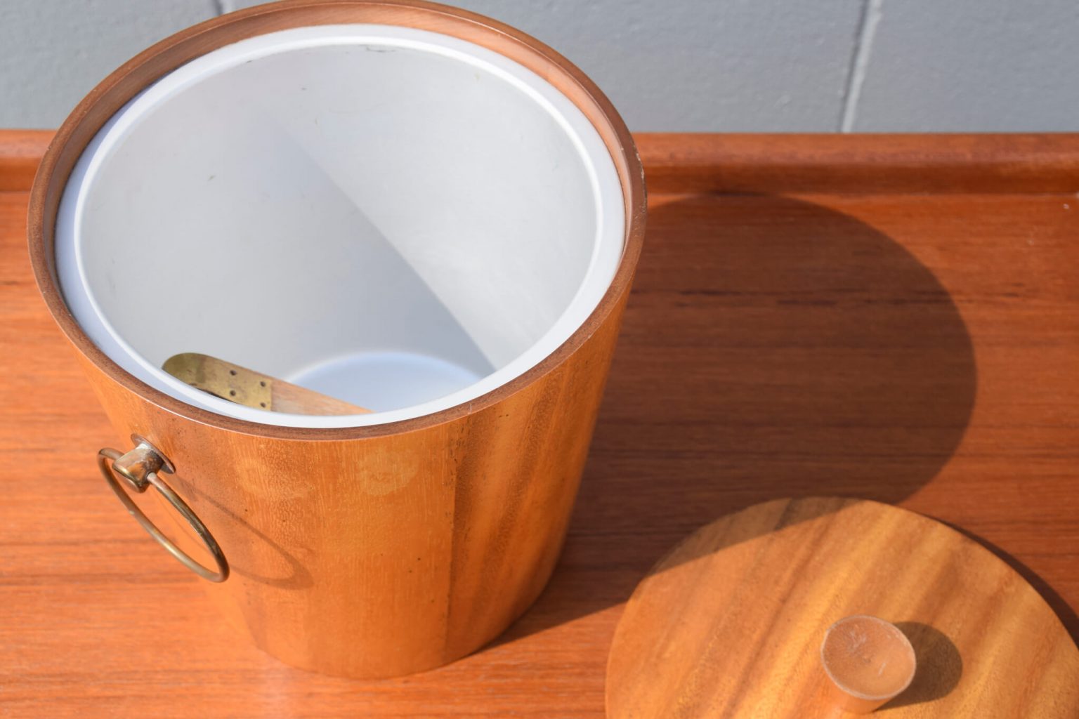 Japanese Oak Ice Bucket (Circa 1970s) - Structured Rebellion