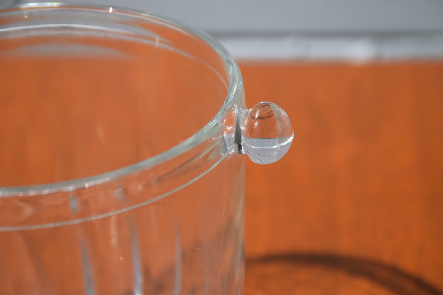 Mid Century Glass Ice Bucket Circa 1970s Structured Rebellion