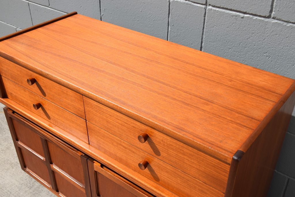 Nathan Furniture Four Drawer and Two Door Sideboard (Circa 1970s ...