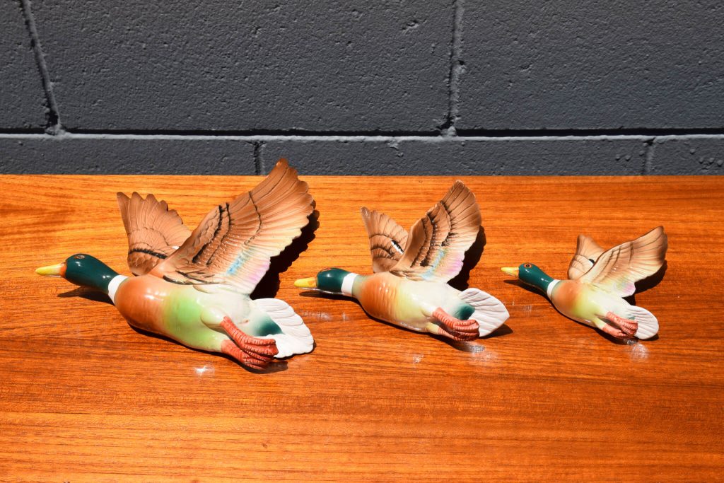 Set of Three Ceramic Flying Ducks - Structured Rebellion