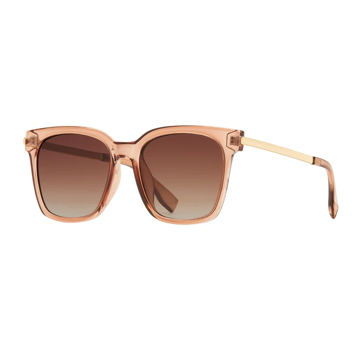 Everly Crystal Browngold Polarised Sunglasses Structured Rebellion
