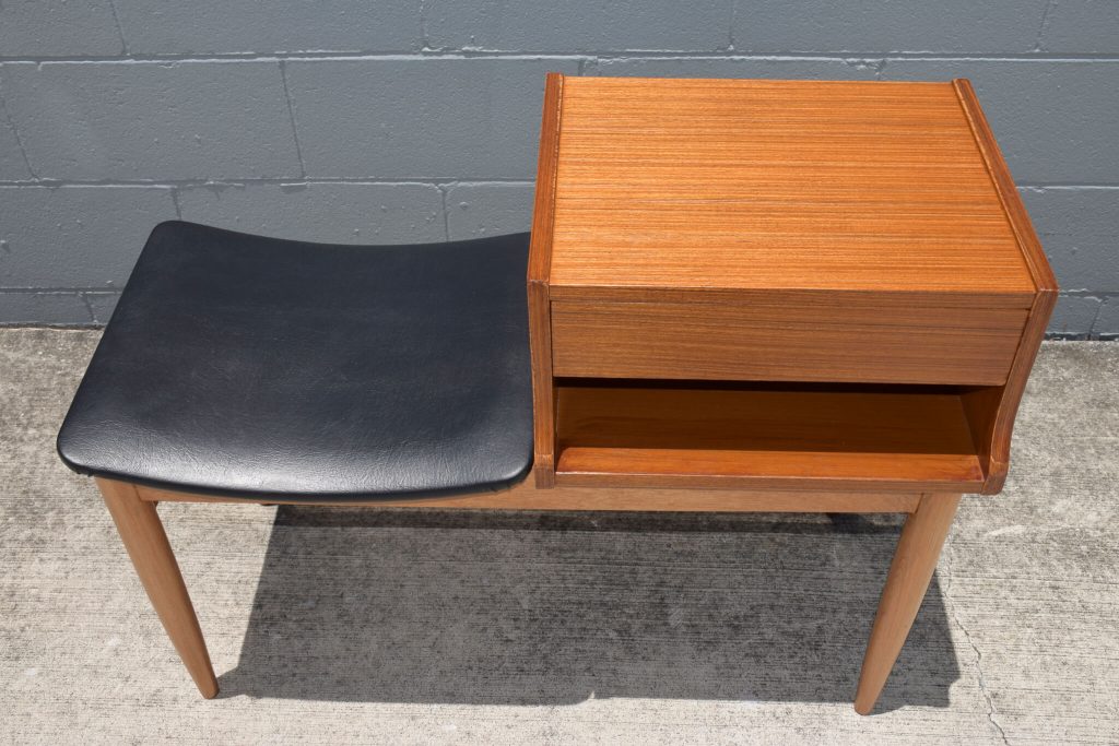 Mid Century Telephone Table (Circa 1970s) - Structured Rebellion